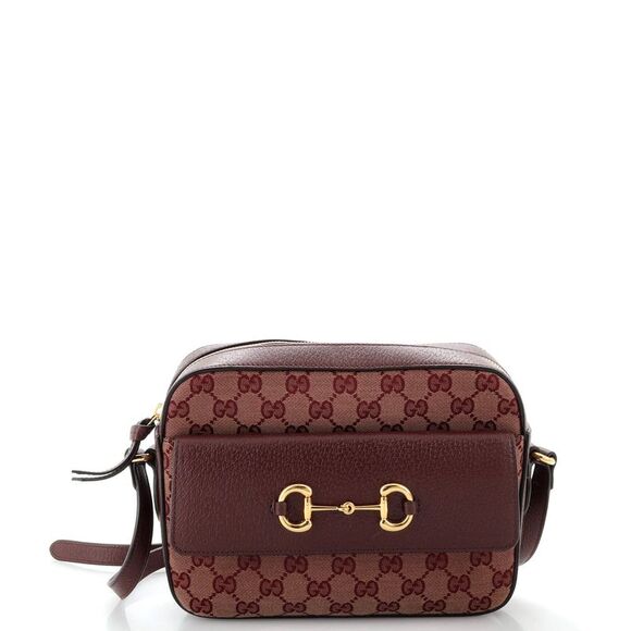 Gucci | Bags | Gucci Horsebit 955 Flap Pocket Camera Bag Gg Canvas ...